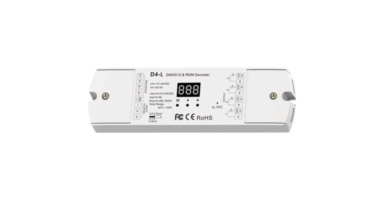 4 Channel DMX512 & RDM Decoder D4-L